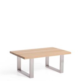 Pharao24.de B&uuml;gelgestell Couchtisch aus Kernbuche Massivholz Edelstahl