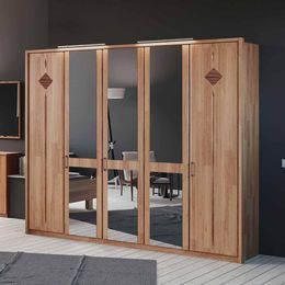 Pharao24.de Schlafzimmer Kleiderschrank aus Erle Spiegelt&uuml;ren