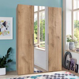 Pharao24.de Kleiderschrank mit Spiegelt&uuml;r 216 cm oder 236 cm hoch Made in Germany