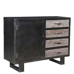 Pharao24.de Sideboard mit einer T&uuml;r vier Schubladen