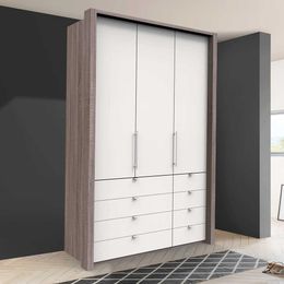 Pharao24.de Jugendkleiderschrank mit acht Schubladen 2 t&uuml;rig