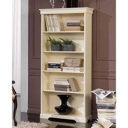 Pharao24.de Vintage B&uuml;cherregal in Wei&szlig; 179 cm hoch - 85 cm breit
