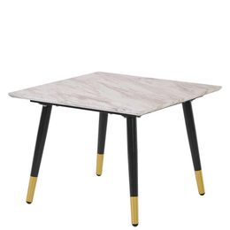 Pharao24.de Beistelltisch Couchtisch aus Metall und MDF