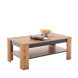 Pharao24.de Sofa Tisch in modernem Design Wildeichefarben
