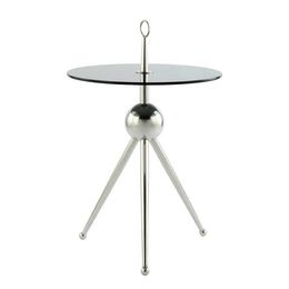 Pharao24.de Beistelltisch Sofa aus Glas Edelstahl