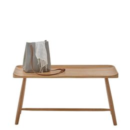 Pharao24.de Holzbank Sitzbank aus Eiche Massivholz in modernem Design