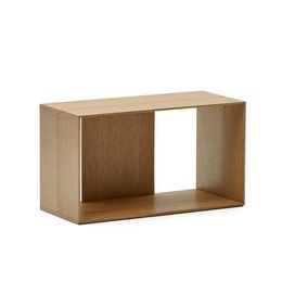 Pharao24.de Kleines Regal zum Stapeln in Eichefarben 67 cm breit - 38 cm hoch