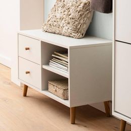 Pharao24.de Bank Garderobe Garderobe Sitzbank in modernem Design mit Ablage f&uuml;r Schuhe