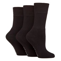 3er Pack Damen Bambus Socken Weich Atmungsaktiv Gepolsterte Crew Socken
