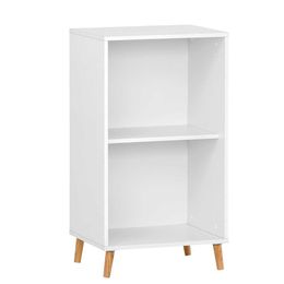 Pharao24.de Ordnerregal wei&szlig; Made in Germany Gestell aus Holz