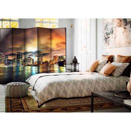 Pharao24.de Raumtrenner Paravent 5 teilig New York Design