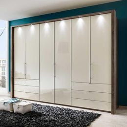 Pharao24.de Flatt&uuml;renschrank in Creme Glas