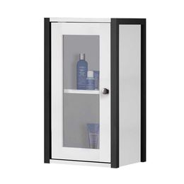 Pharao24.de Badh&auml;ngeschrank in Schwarz und Wei&szlig; 60 cm hoch