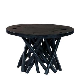 Pharao24.de Couchtisch in runder Form Massivholz
