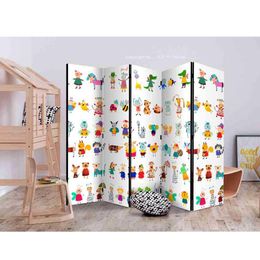 Pharao24.de Kinder Raumteiler mit lustigen Tier Motiven 225 cm breit