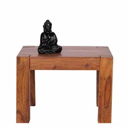 Pharao24.de Wohnzimmertisch aus Sheesham Massivholz 60 cm
