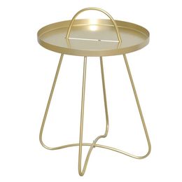 Pharao24.de Goldener Beistelltisch aus Metall modernem Design