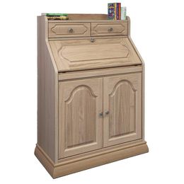 Pharao24.de Sekret&auml;rschrank in Eiche Bianco Schreibklappe