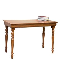 Pharao24.de Klassischer Holz Schreibtisch in Nussbaumfarben 110 cm breit