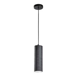 Pharao24.de Graue H&auml;ngelampe aus Stahl modernem Design