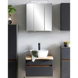 Pharao24.de Waschtisch Set mit Spiegelschrank Made in Germany (zweiteilig)