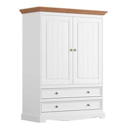 Pharao24.de Waescheschrank W&auml;scheschrank 147 cm hoch 45 cm tief