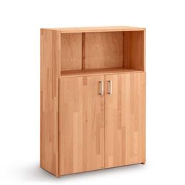 Pharao24.de B&uuml;roschrank Buche ge&ouml;lt in modernem Design 112 cm hoch