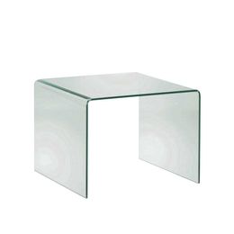 Pharao24.de Glas Beistelltisch aus Sicherheitsglas 60 cm breit
