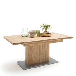 Pharao24.de Ausziehtisch in Eiche Bianco Eiche Massivholz