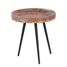Pharao24.de Beistelltisch Set Wohnzimmer im Industry und Loft Stil Dreifu&szlig;gestell