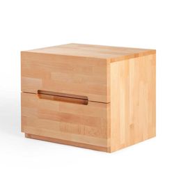 Pharao24.de Nachtkommode aus Kernbuche massiv 50 cm