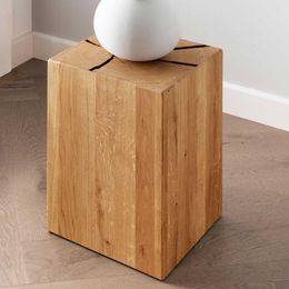Pharao24.de Beistelltischchen Wildeiche ge&ouml;lt in modernem Design 30 cm breit