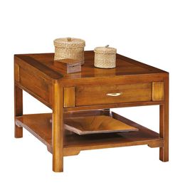 Pharao24.de Beistelltisch Sofa in italienischem Design Nussbaumfarben