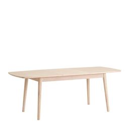 Pharao24.de Ausziehtisch aus Eiche Bianco ge&ouml;lt Retro Design