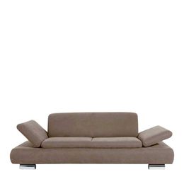 Pharao24.de Sofa mit Untergestell aus Metall Beigegrau