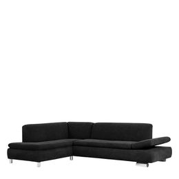 Pharao24.de Ecksofa mit Fu&szlig;gestell aus Metall 43 cm Sitzh&ouml;he