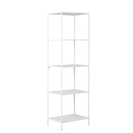 Pharao24.de B&uuml;cherregal Wohnzimmerregal in Wei&szlig; 51 cm breit