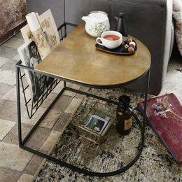 Pharao24.de Beistelltisch Sofa mit Zeitungsablage Industry und Loft Stil