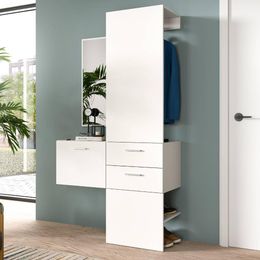 Pharao24.de Flurgarderobenset Dielenm&ouml;belset in modernem Design 104 cm breit (dreiteilig)