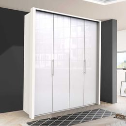 Pharao24.de Schlafzimmerschrank in Wei&szlig; 2 t&uuml;rig - Made in Germany