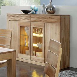 Pharao24.de Highboard aus Kernbuche Massivholz Esszimmer