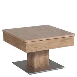 Pharao24.de Sofatisch in Eiche Bianco furniert h&ouml;henverstellbar