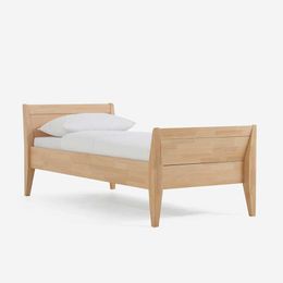 Pharao24.de Einzelbett aus Buche Massivholz mit &Uuml;berl&auml;nge