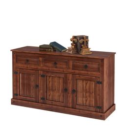 Pharao24.de Holz Kommode in Braun Kiefer Massivholz