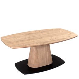 Pharao24.de Wohnzimmer Tisch verstellbar in Wildeiche Bianco und Anthrazit Made in Germany