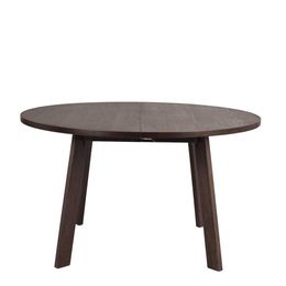 Pharao24.de K&uuml;chen Tisch optional verl&auml;ngerbar in Dunkelbraun ge&ouml;lt 75 cm hoch