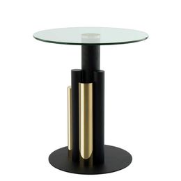 Pharao24.de Beistelltisch aus Glas Metall