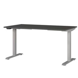Pharao24.de Schreibtisch H&ouml;henverstellbarer Schreibtisch 80 cm tief melaminbeschichtet