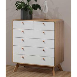 Pharao24.de Schlafzimmerkommode Schubladenkommode 81 cm breit und 104 cm hoch