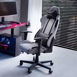 Pharao24.de Gaming Stuhl Schreibtischstuhl mit Lendenwirbelst&uuml;tze h&ouml;henverstellbar